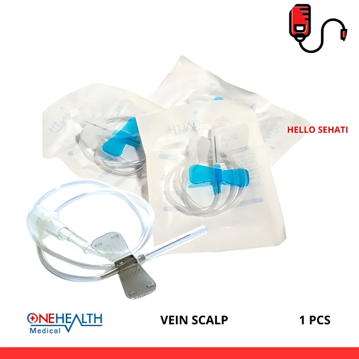 Jarum Scalp Vein Wings Needle Onehealth Infusion Set Kupu Kupu Spuit 23G 25G 27G 1 PCS Satuan ...