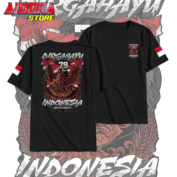 Kaos HUT RI 79 Burung Garuda Dirgahayu Indonesia Baju Panitia Seragam Agustusan 17 Agustus ...