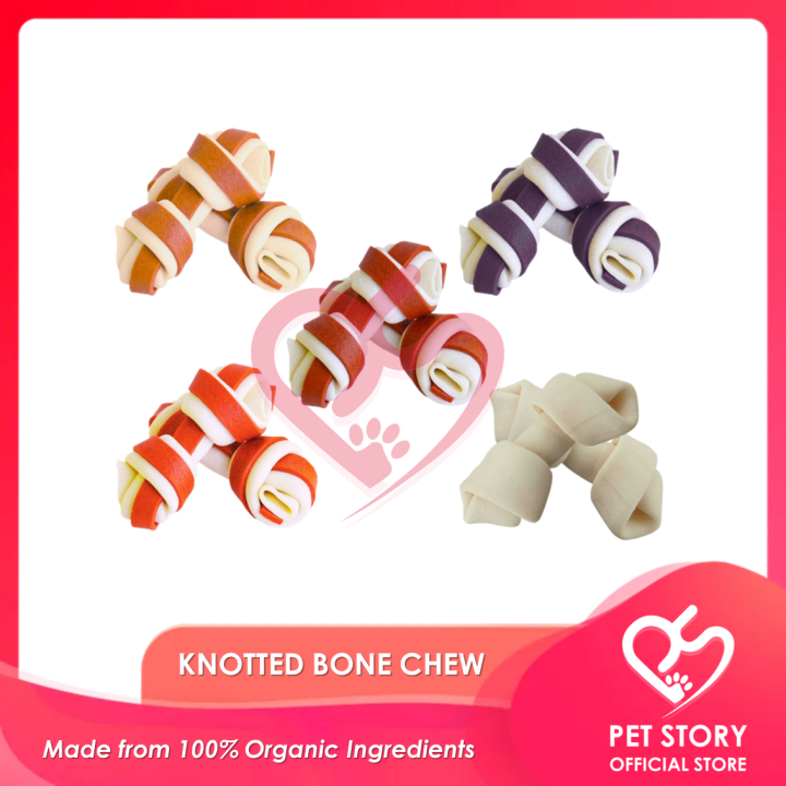 Knotted Bone Chew 1KG per Pack Chew Bone Rawhide-Free [PET STORY ...