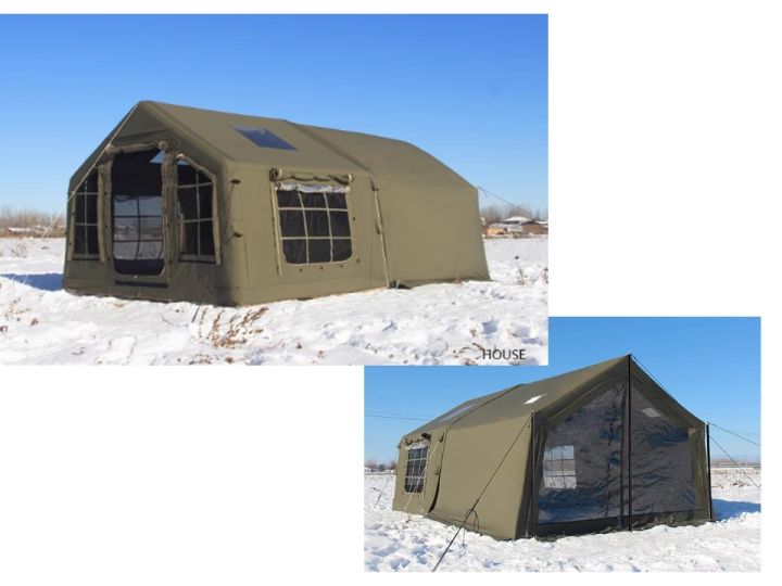 Inflatable Tent Tandem with Pole Large Heavy Duty | Lazada