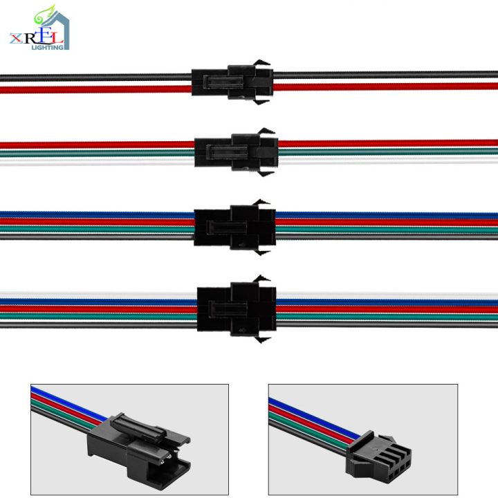 JST Connector 2pin 3pin 4pin 5pin SM Male and Female for WS2812B WS2811 ...