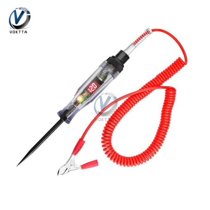 Electric Test Pen 6-24V DC Auto Truck Voltage Circuit Tester Auto Test ...