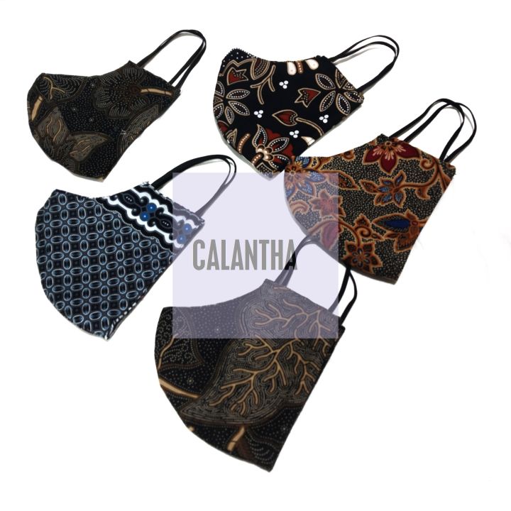 Masker Kain Motif Batik / Masker Kain Non Medis Motif Batik | Lazada ...