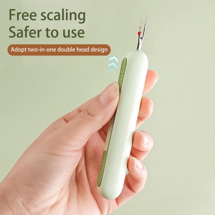 Sewing Threader and Seam Ripper Portable Threading Aid Seam Thread ...