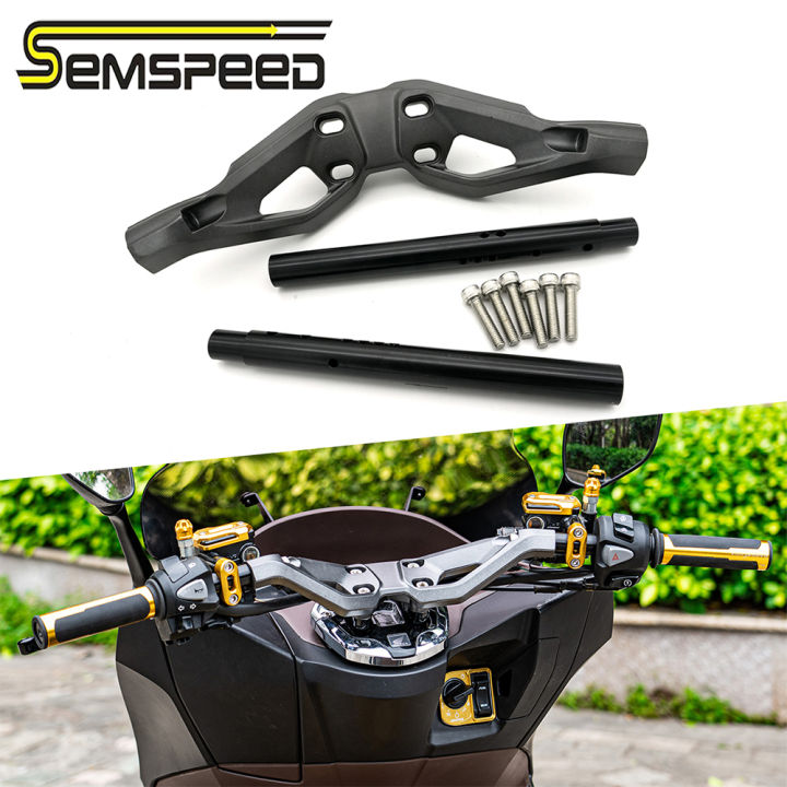 SEMSPEED Motorcycle CNC Handlebar Handle Bar Fork Clip Ons Mount Bracket For Yamaha NMAX 155 150 ...