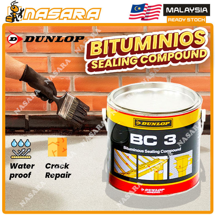 NASARA ~ DUNLOP BC3 2.5KG BITUMINOUS COMPOUND / BITUMEN SEALENT ...