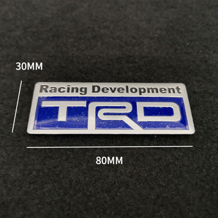 3d TRD LOGO Car Sticker Aluminum Motorsport Badge Emblem Decal For All ...