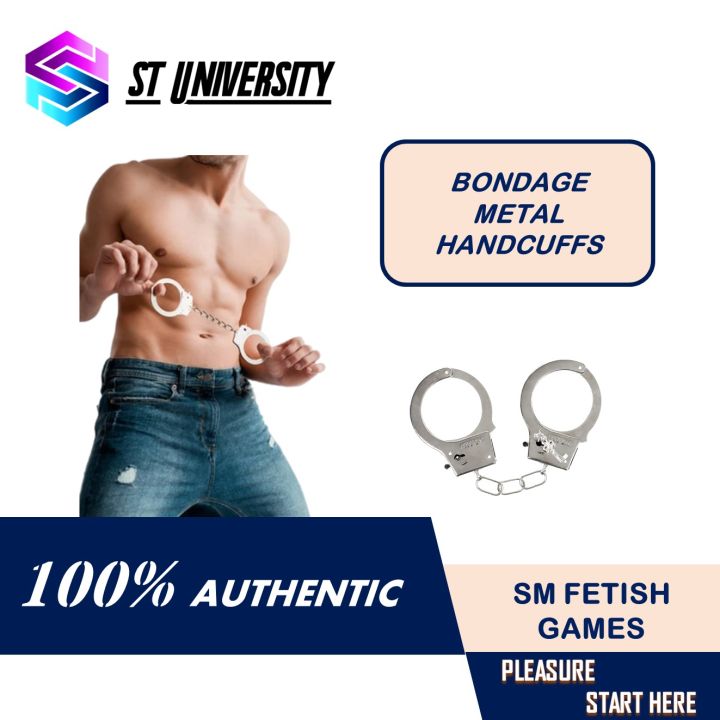 Adjustable Toy SM Metal Handcuffs Toy Handcuff Cosplay Prop with Key ...