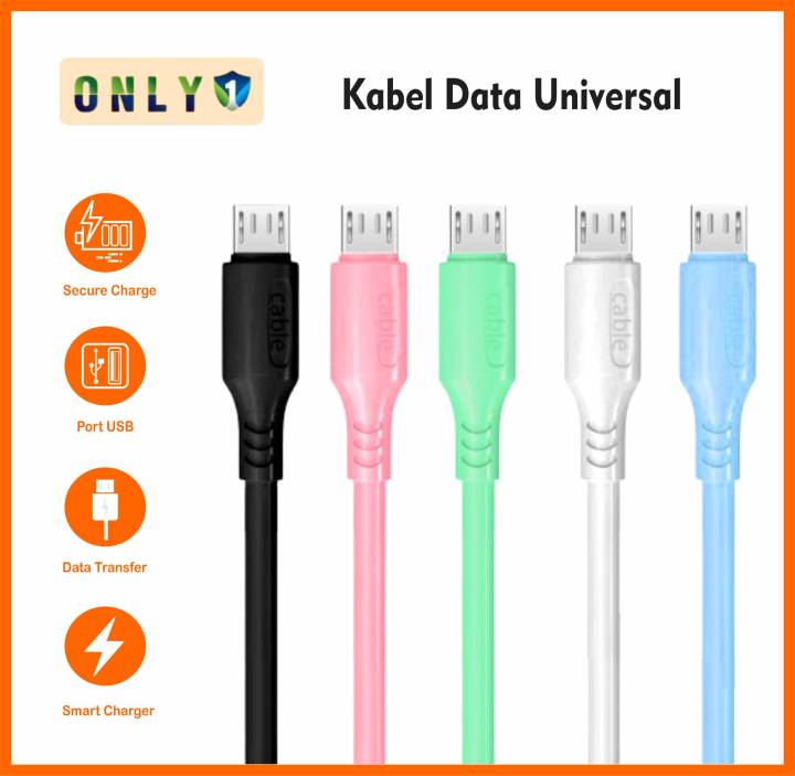 Kabel Data Fast Charging Type C & Micro Turbo Warna Original High ...