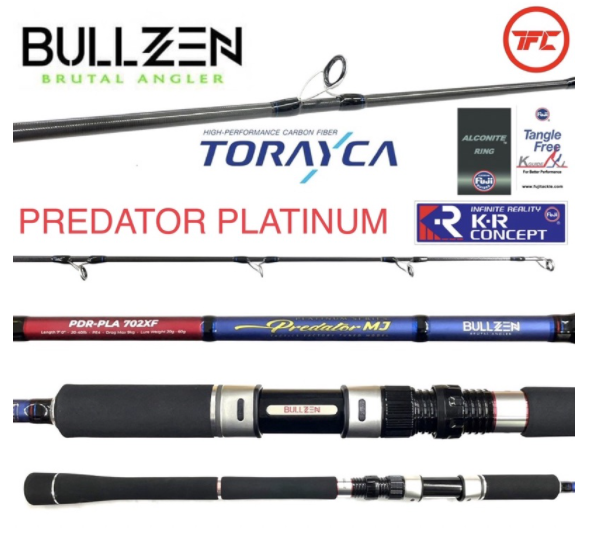 BULLZEN Predator Platinum Series Spinning Rod Heavy Mekong Casting ...