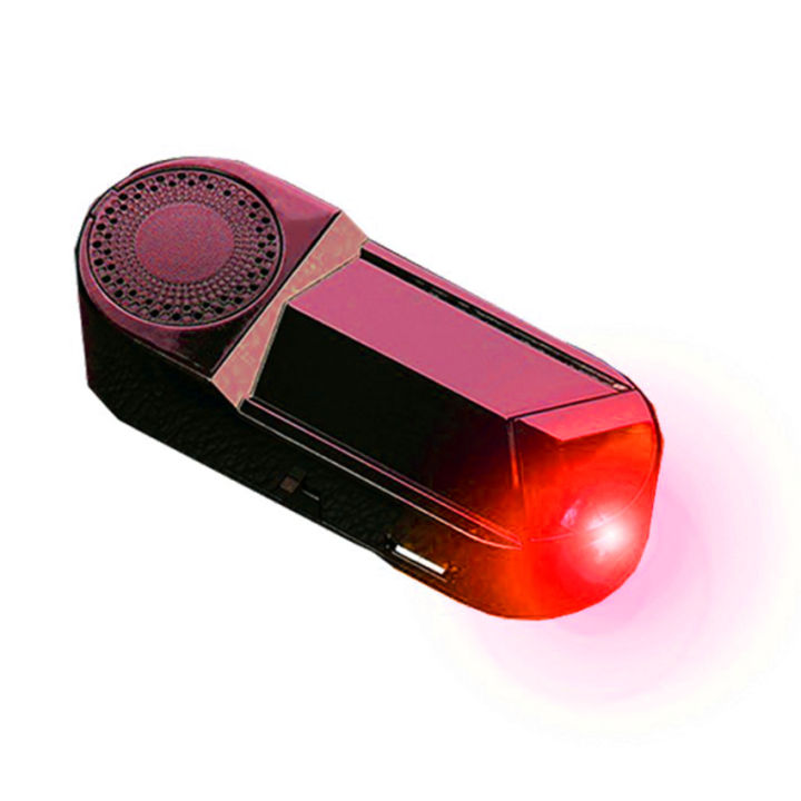 2 In 1 Car Led Solar Powered Fake Security Light Simulated Dummy Alarm