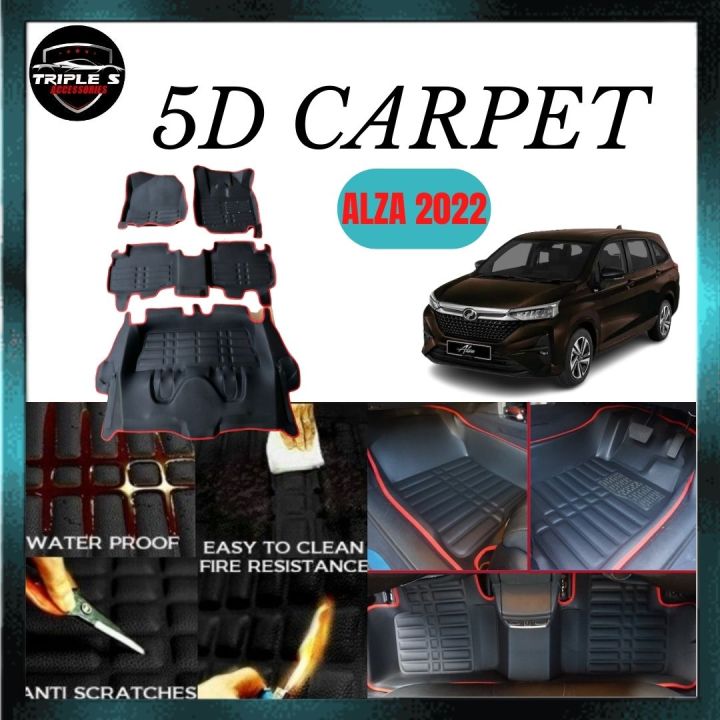 Perodua Alza New D27A 2022-PRESENT 7 Seater ( 2022 ) 5D Carpet CarMat ...