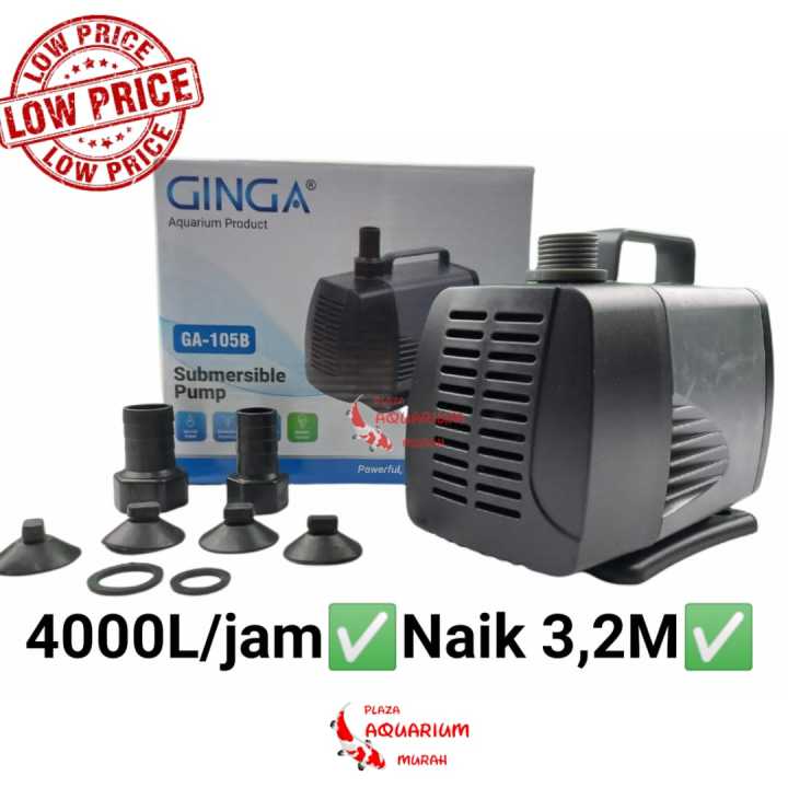 ORIGINAL!! pompa celup akuarium kolam AQUAMAN WP 105B / GINGA GA 105B ...