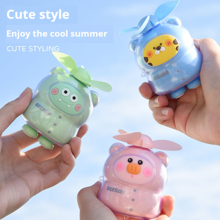 YASE Beerus Cute Cartoon Handheld Fan - USB Rechargeable, Lightweight ...