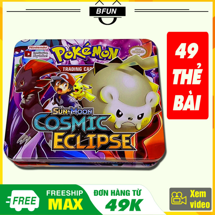 Bộ Thẻ Bài POKEMON SUN MOON Hộp Sắt PKM98 - Gồm 98 Lá - 3 Gói Bài Đặc ...