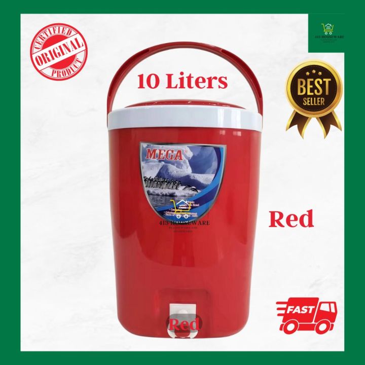 Megajug 10L Insulated Water Jug w/ Faucet Water Container Tubigan ...