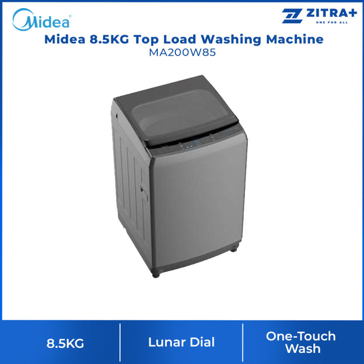 Midea 8.5KG Top Load Washing Machine MA200W85 | Ergo Design | Soft ...