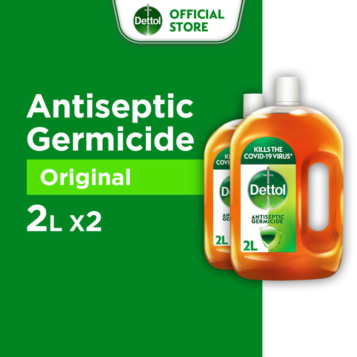 [Bundle of 2] Dettol Antiseptic Disinfectant Germicide Liquid 2L (Kills ...