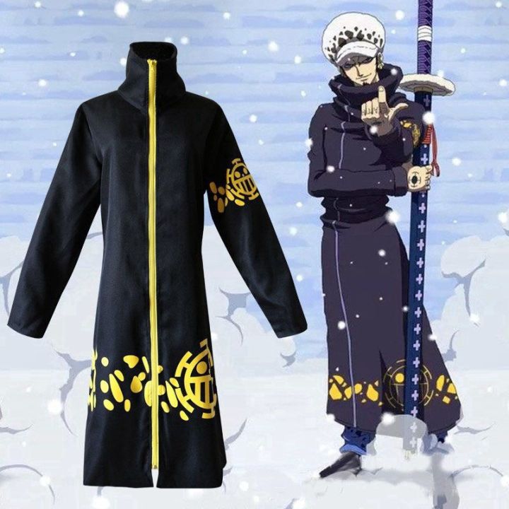 【DREAM】 Anime One Piece Cosplay Costume Trafalgar Law Robe cloak Hat ...