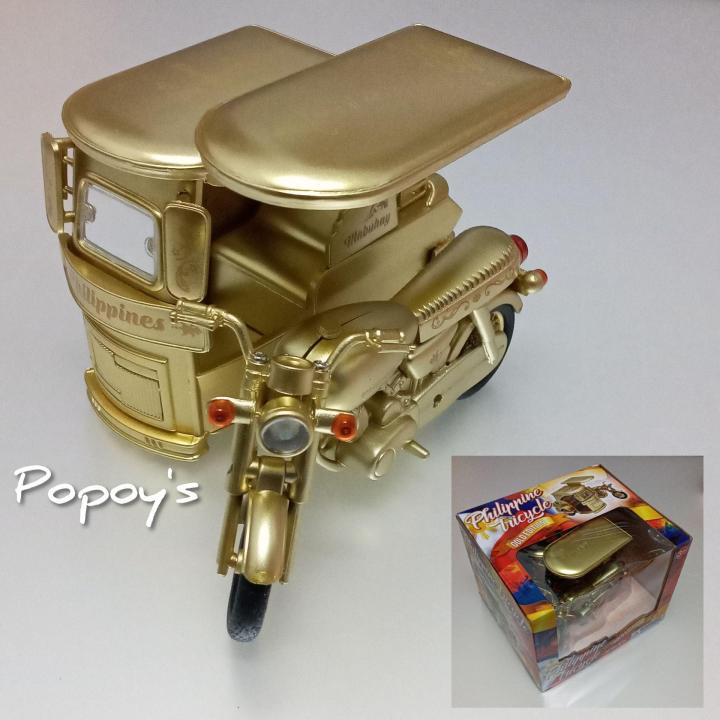 Miniature Philippine Tricycle Diecast Metal Gold Edition | Lazada PH