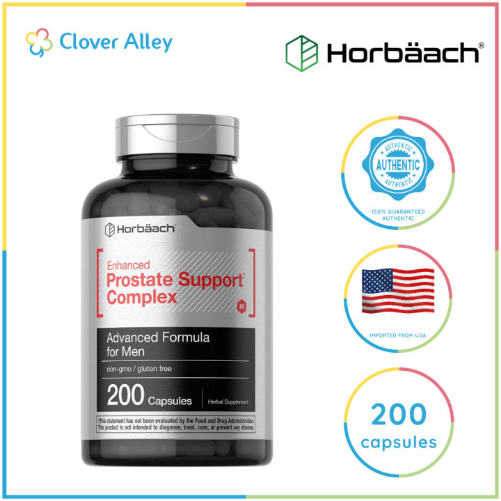 Horbaach Enhanced Prostate Herbal Complex 200 Capsules (12/2025 expiry ...