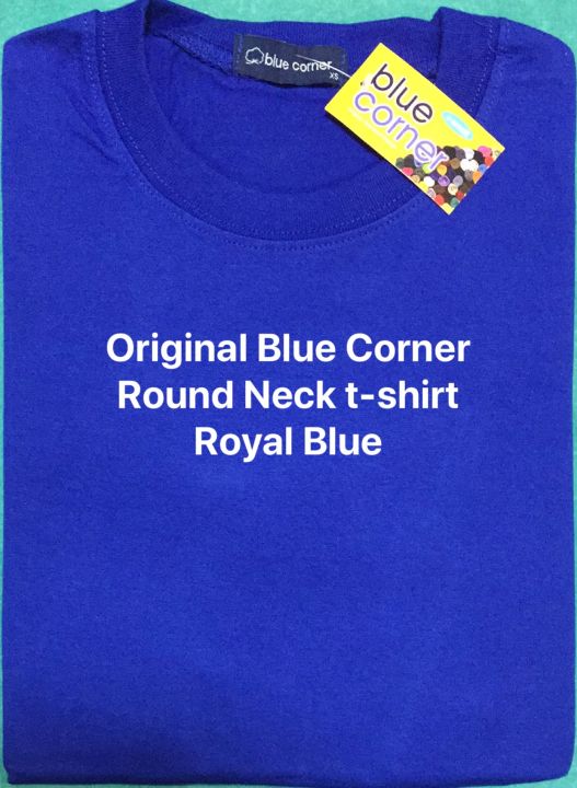 Original Blue Corner unisex Round neck T-shirt (Royal Blue) | Lazada PH