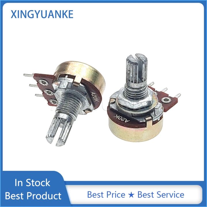 【In-Demand Item】 2PCS 16 Type Single Potentiometer A20K A50K 3-Pin ...