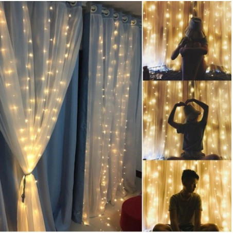 L17 Curtain Lights 2M 200LED 3M 300LED String Light Fairy Lights ...
