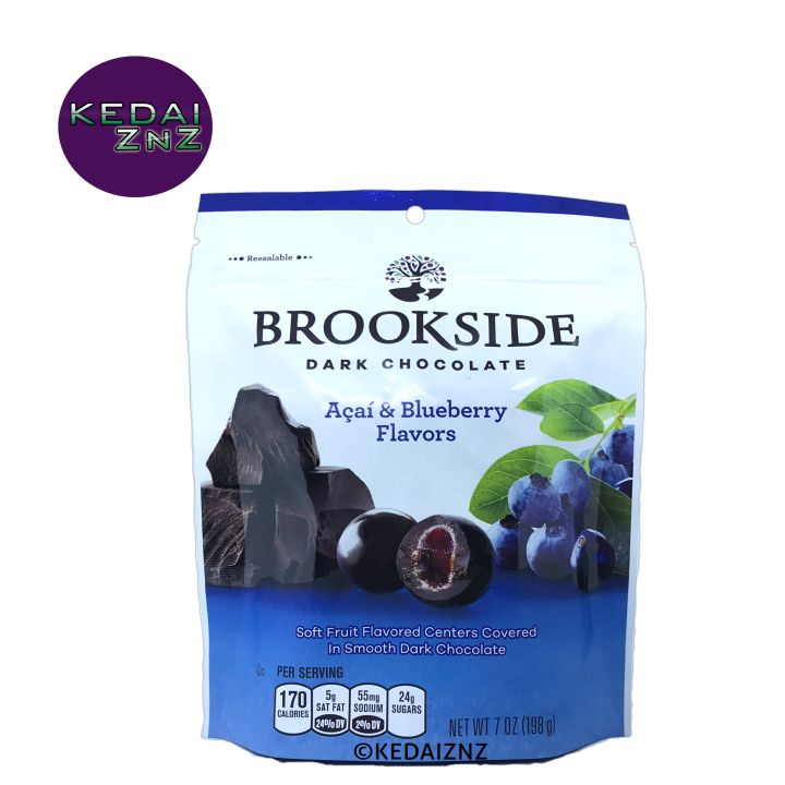 Chocolate BROOKSIDE Dark Chocolate Acai & Blueberry Flavours 198g ...