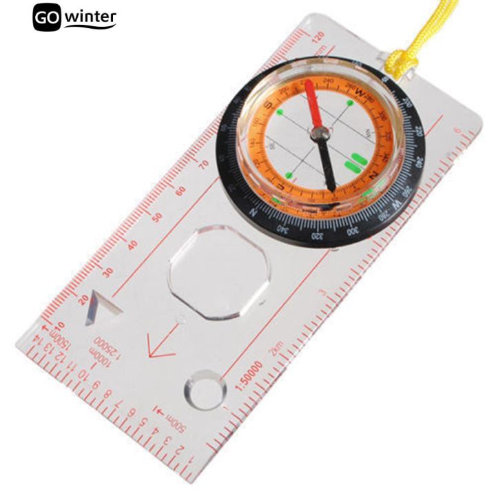 Outdoor Survival Scouts Orienteering Compass Rule Base Plate Map ...