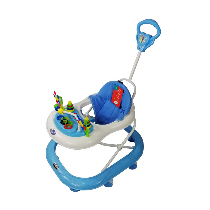 Ashworthy Baby walker W604 Blue with Music, Toys and Push Handle ...