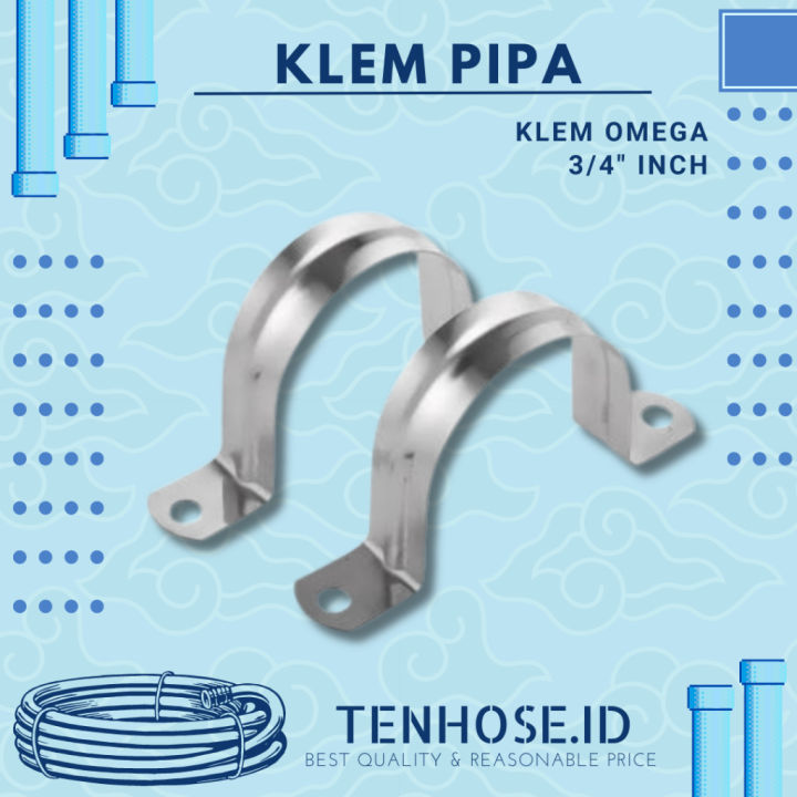 Klem Pipa / Klem Omega Ukuran 3/4" Inch Klem Plat Besi Seng | Lazada Indonesia