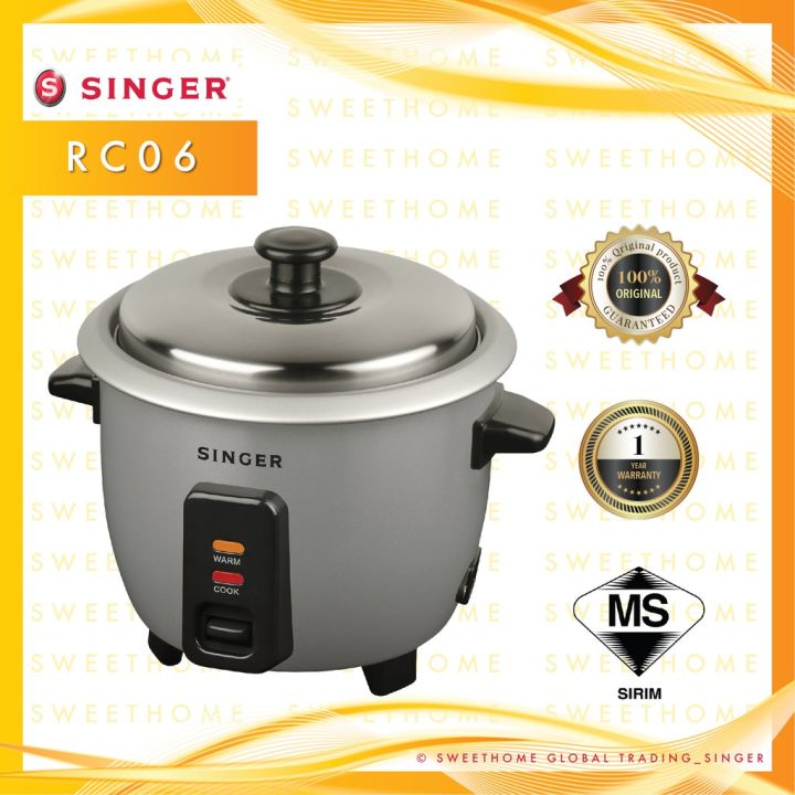 ♩Singer RC06 Rice Cooker 0.6L Ready Stock Bubble Wrap☟ | Lazada