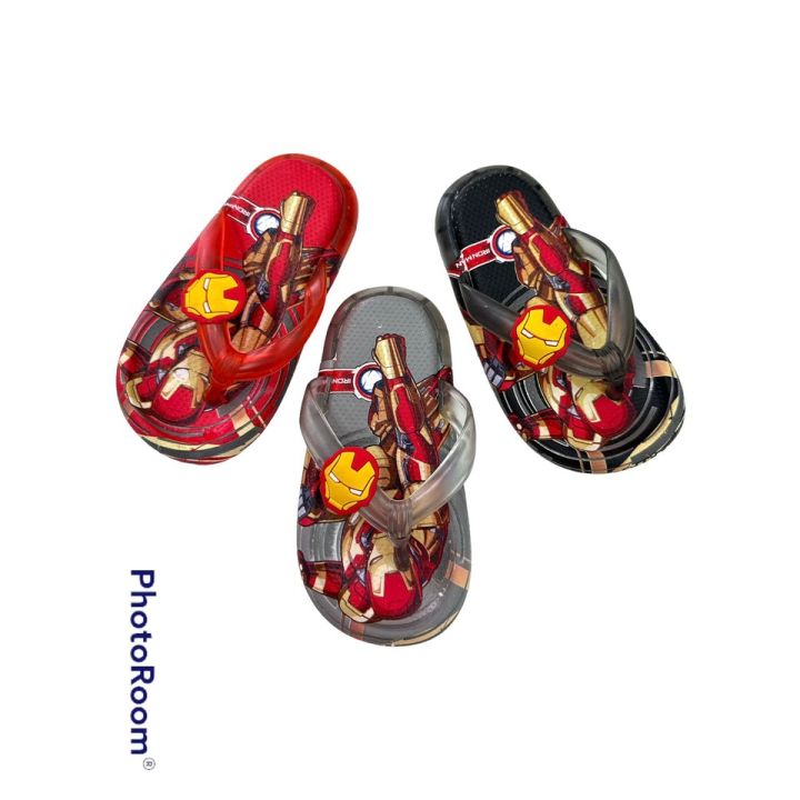 SEPATWO Kids Boy Avangers Slipper With Light Casual Wear Sandal Selipar ...