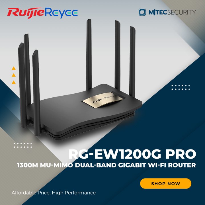 Ruijie Reyee RG-EW1200G PRO 1300M MU-MIMO Dual-Band Gigabit Ports 5G Wi-Fi Router | Lazada PH