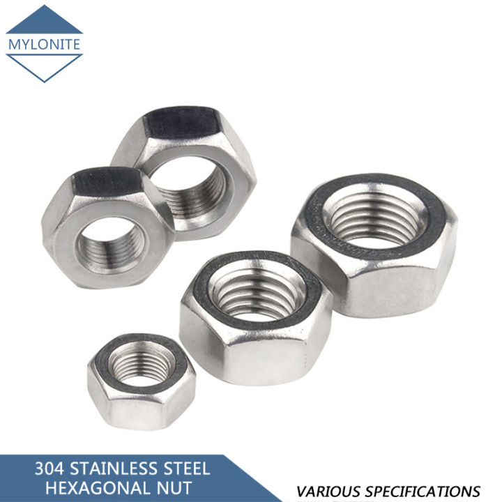 Solid Stainless Steel 304 Hex Hexagon Nuts for M1 M1.2 M1.4 M1.6 M2 M2.5 M2.6 M3 M3.5 M4 M5 M6 ...