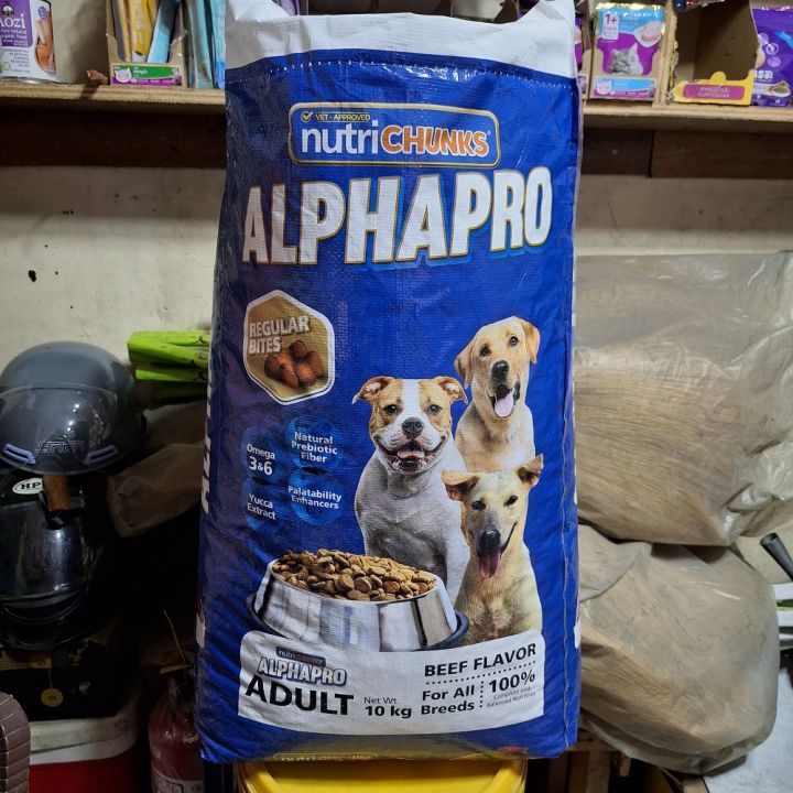 Nutrichunks Alphapro Dog Food Adult Beef Flavor 1Kg repack | Lazada PH
