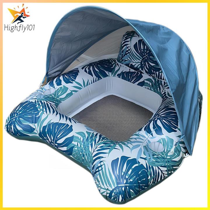 จัดส่งในประเทศไทย Inflatable Floating Pool Chair Pool Float Hammock for ...