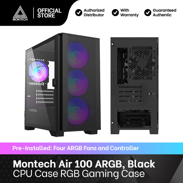 Montech Air 100 ARGB Ultimate Cooling Performance With Ultra Minimalist ...