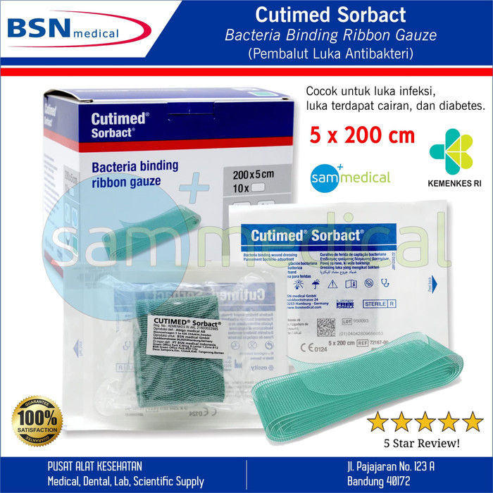 BSN CUTIMED SORBACT RIBBON GAUZE 5 X 200 CM | Lazada Indonesia