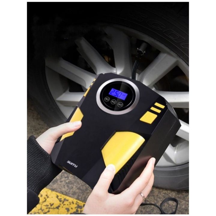 Electric Air Tyre Car Inflator Pump Tayar Kereta Digital Tire Pressure ...