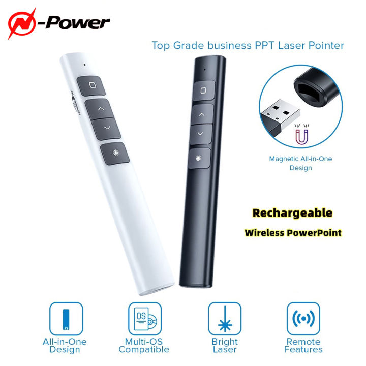 [In Stock] N-Power 2.4G Red Laser Powerpoint Pen Wireless Presentation ...