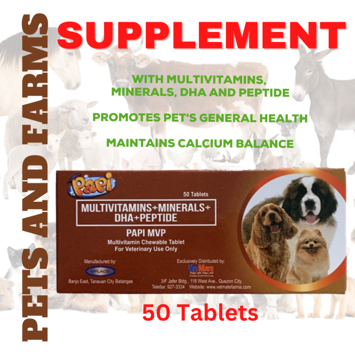 PAPI MVP MULTIVITAMIN TABLETS 50 TABLETS | Lazada PH