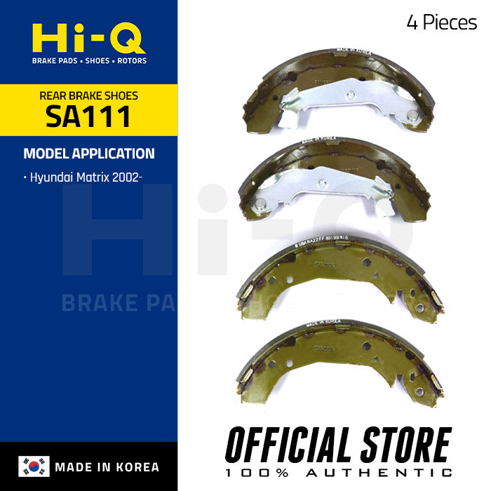 Hi-Q Rear Brake Shoes for Hyundai Matrix SA111 | Lazada PH