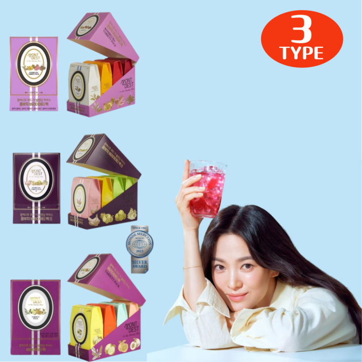 Montbest Kombucha 4รสชาติ0.6กรัม X 40ea (3ชนิด)/เอนไซม์เครื่องดื่มลดน้ำหนักยอดนิยมจากเกาหลี ...