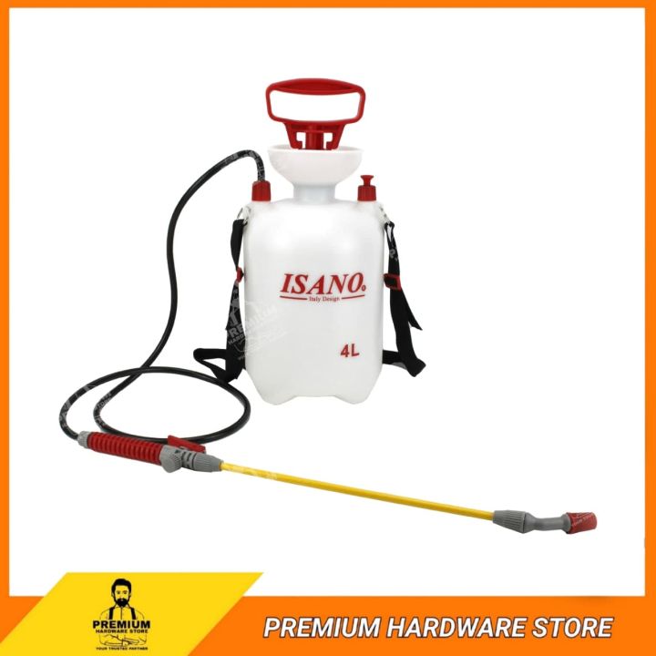 ISANO Garden Pressure Sprayer Adjustable spray nozzle Lubricant PVC ...