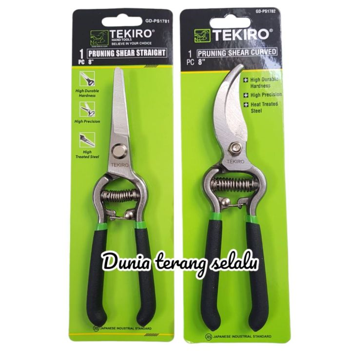 Gunting Dahan TEKIRO 8" Lapis Karet - Gt Ranting Bunga Tanaman Kebun 8 ...