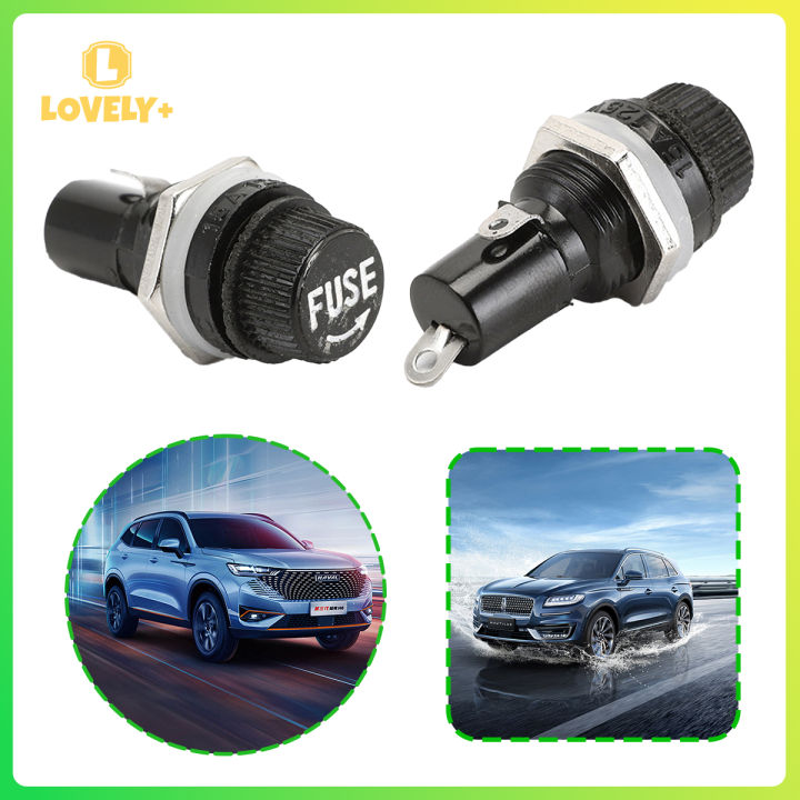 5Pcs Fuse Holder 5x20mm Panel Mount Screw Cap Mini Fuse Holder for ...