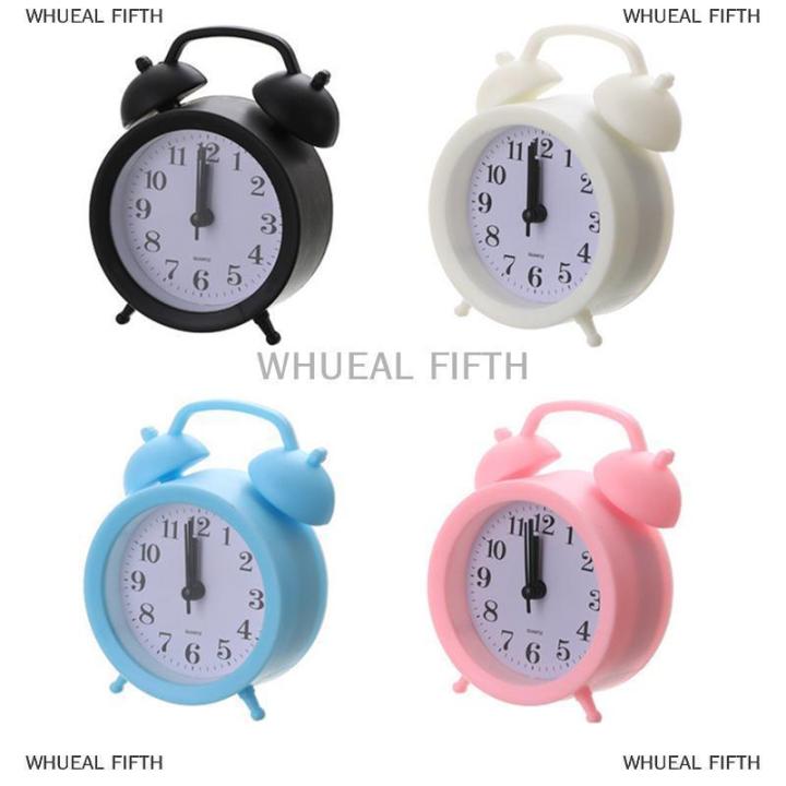 WHUEAL5 Double Bell Clock Accurate Timekeeping Battery Operated Mini ...