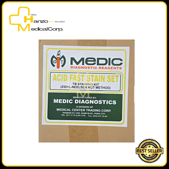 ACID FAST STAIN ( AFB) STAIN COLD AND HOT METHOD SET MEDIC | Lazada PH
